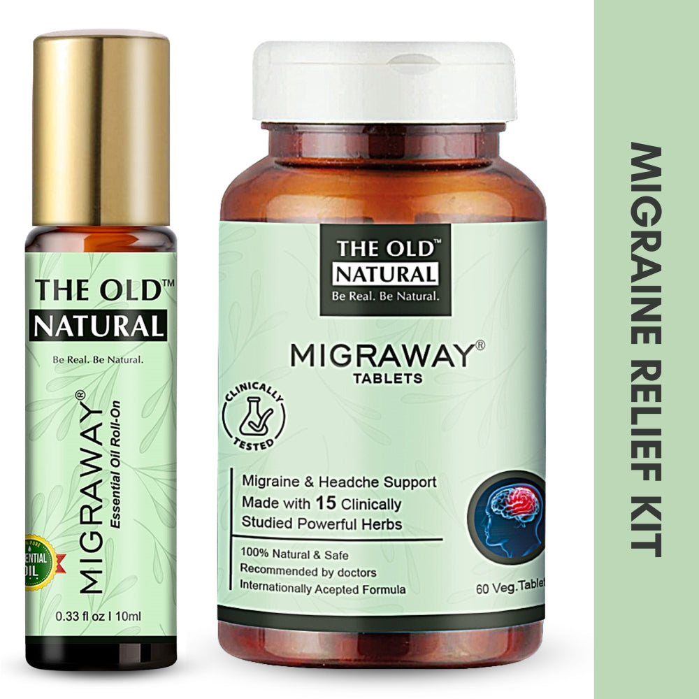 Buy Migraine Relief KIT - Migraway Migraine Roll on & Headache Tablets
